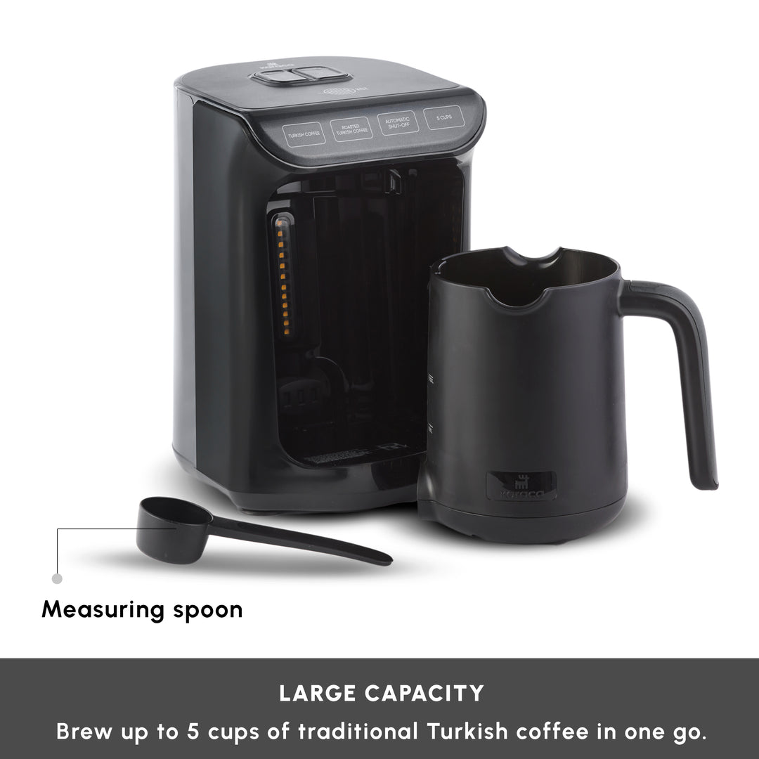 Hatır Köz Turkish Coffee Maker, 550W, Shiny Black – Karaca