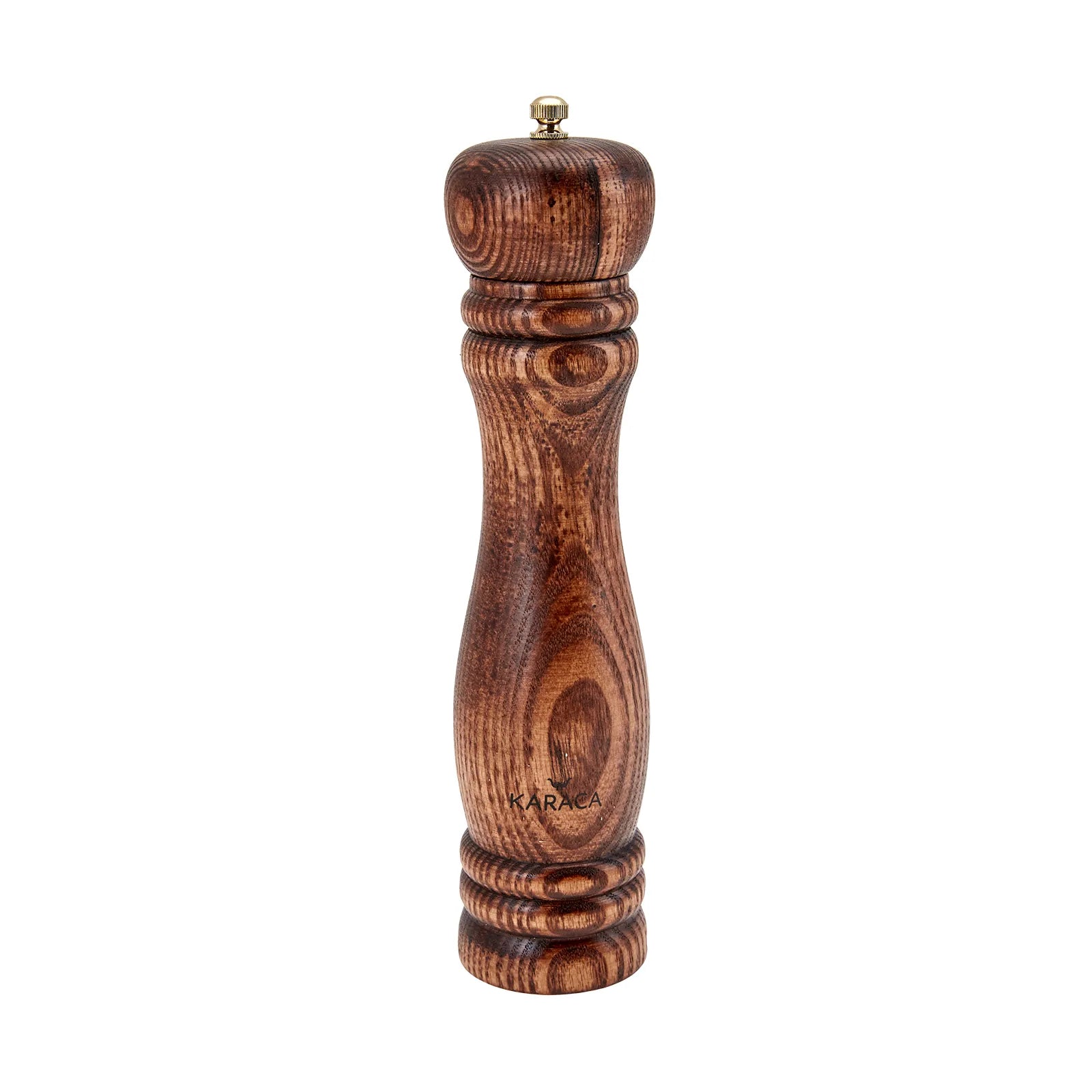 Karaca African Wooden Spice Grinder, 25.5cm, Brown
