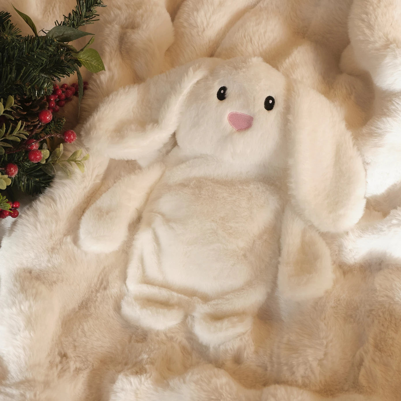 Karaca Home New Year Rabbit Hot Water Bottle, White