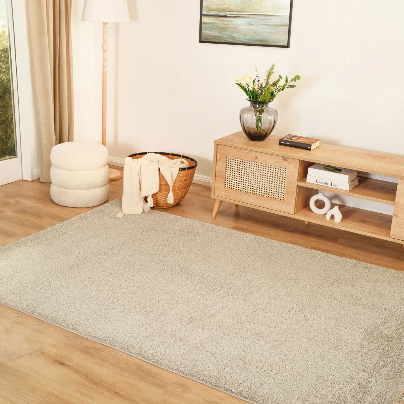 Kasmir Rugs 7/24 Puffy Nina Rug, 160cmx230cm, Light Grey – Karaca