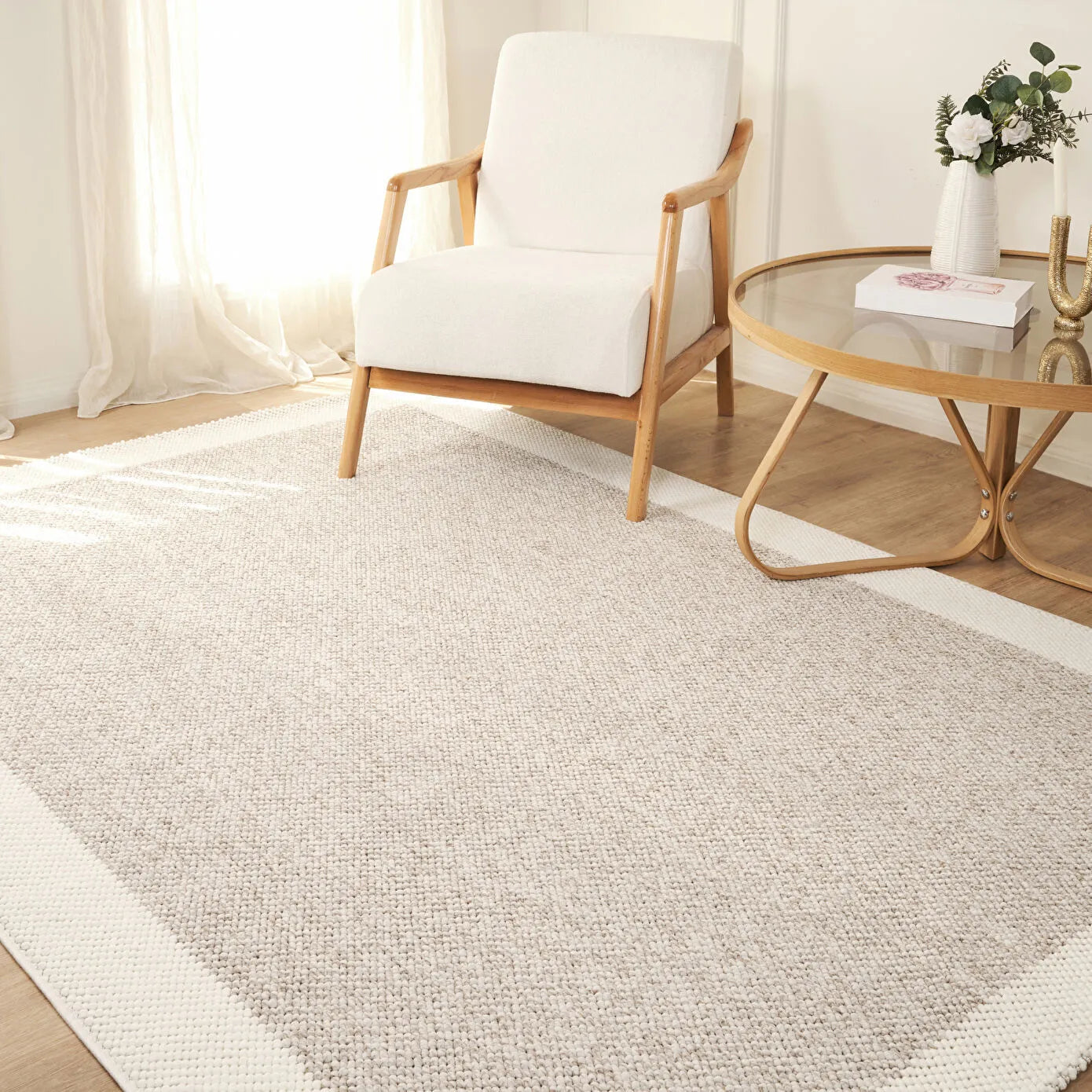 Kasmir Rugs Scandinavian Premium Arona Rug, 120cmx180cm, White – Karaca