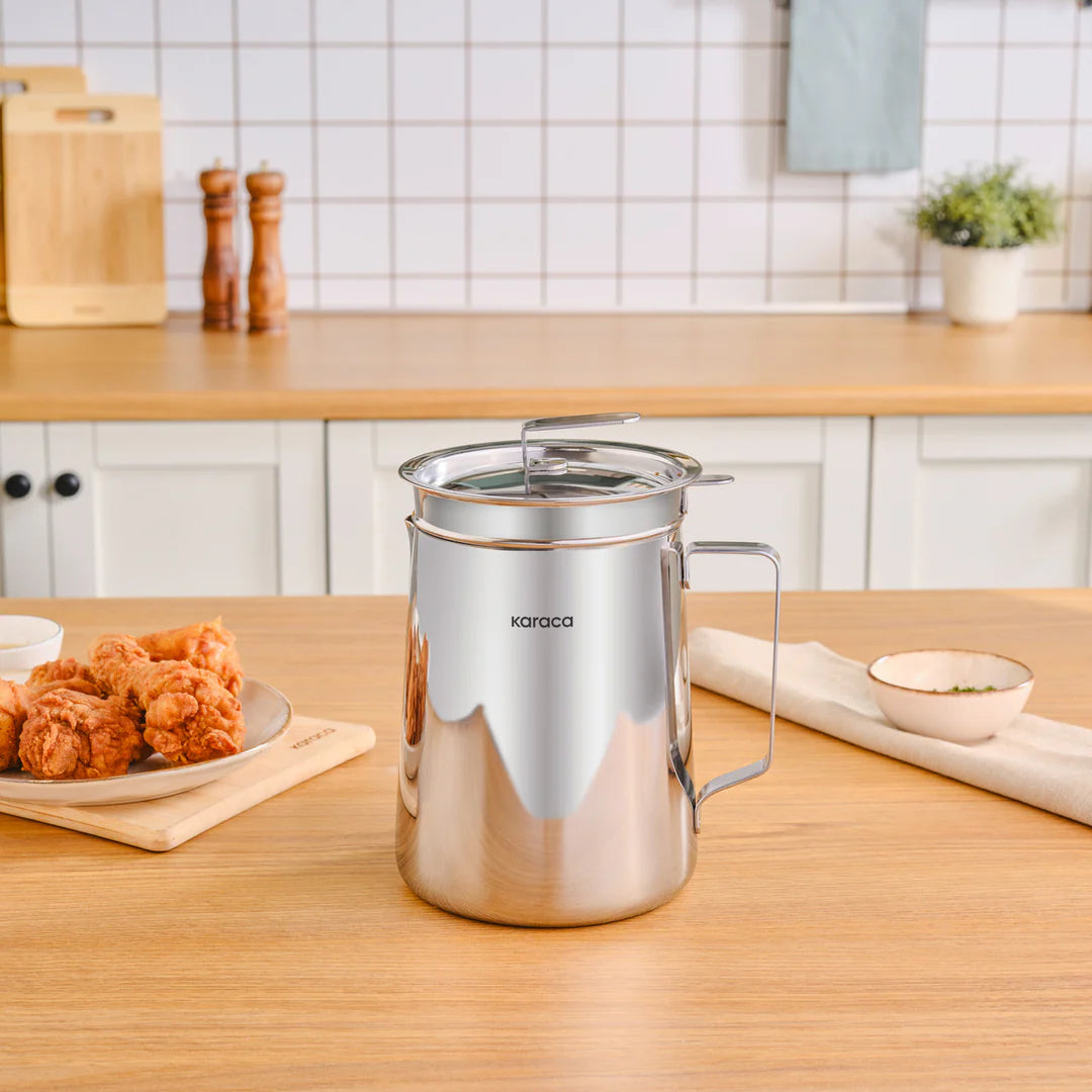 Karaca Mutfaksever Stainless Steel Frying Pot, 2L, Silver