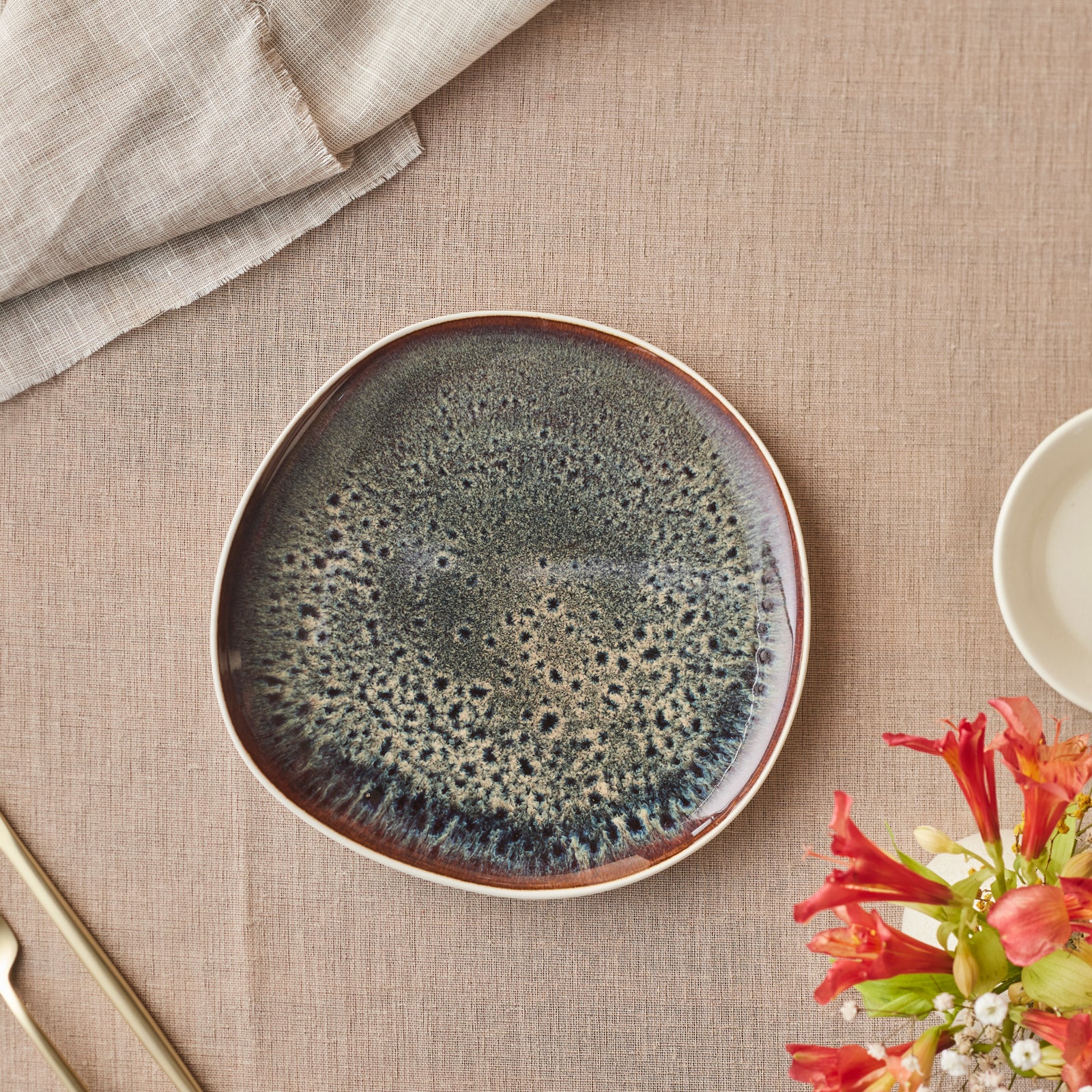 Karaca Earth Collection New Galactic Reactive Glaze Dessert/Side Plate