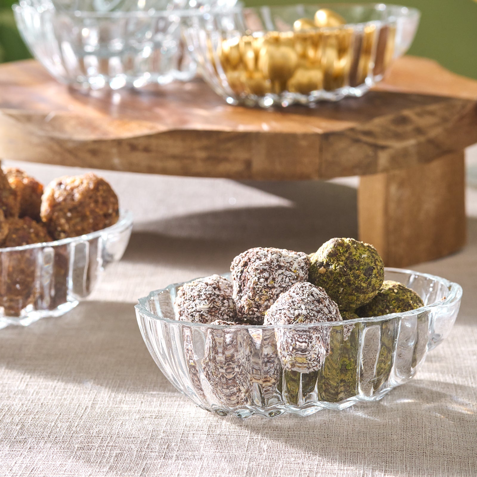 Karaca Oyster 6-Piece Serveware Set, Clear