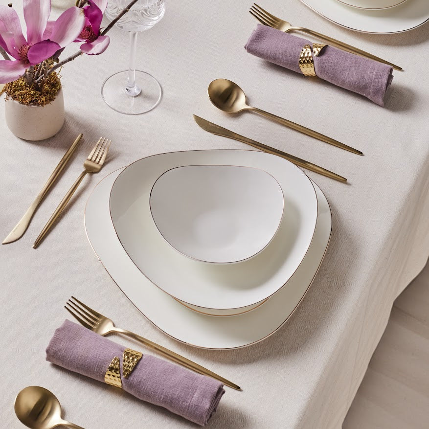 Karaca Red Carpet Collection Fine Pearl Extra Tristan 62-Piece Dinner