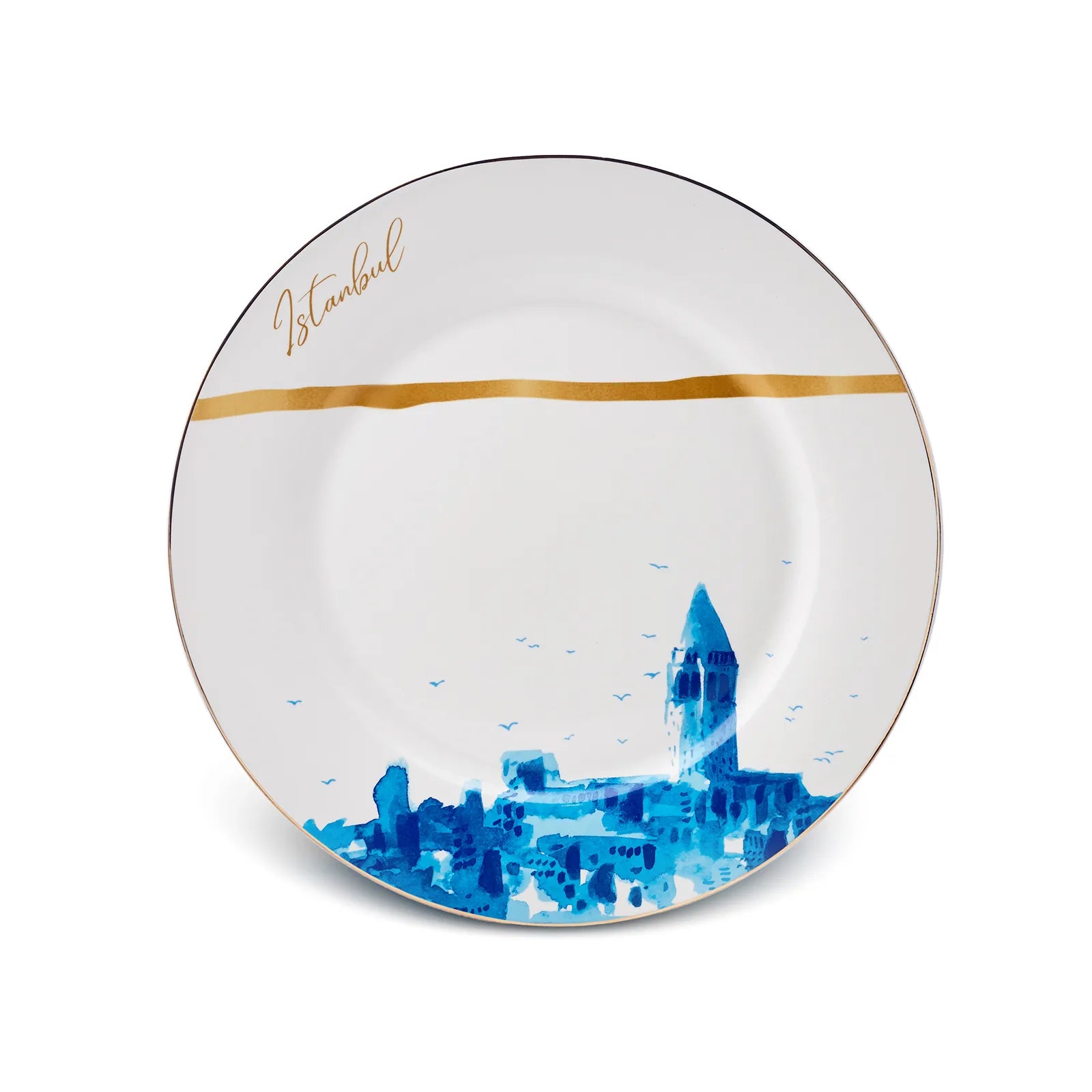 Karaca Istanbul Collection Galata Porcelain Dinner Plate, 27cm, Multi
