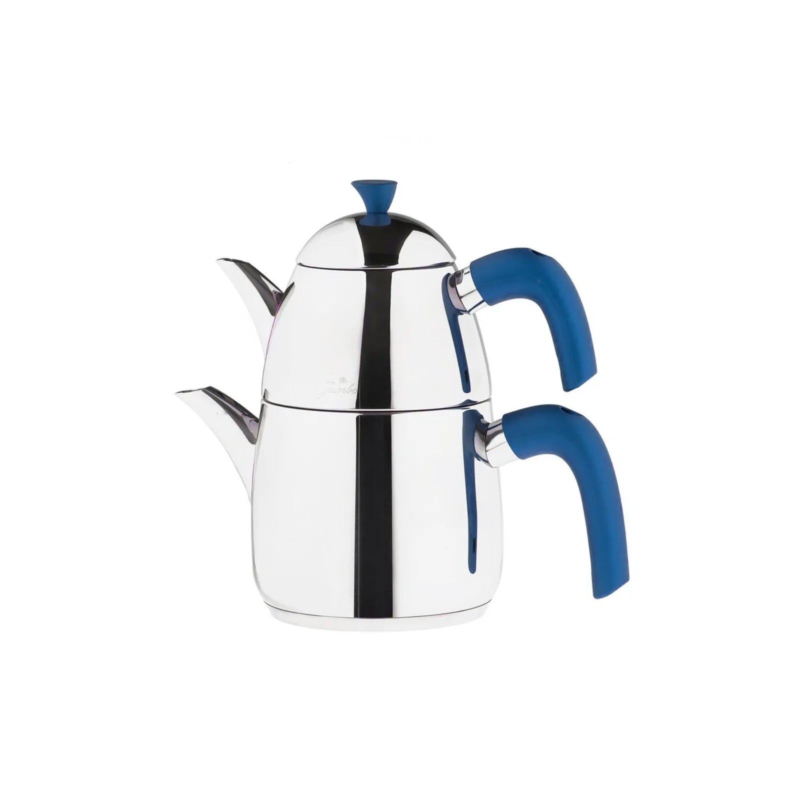 Jumbo Siesta Stainless Steel Induction Teapot Set, Blue Silver – Karaca