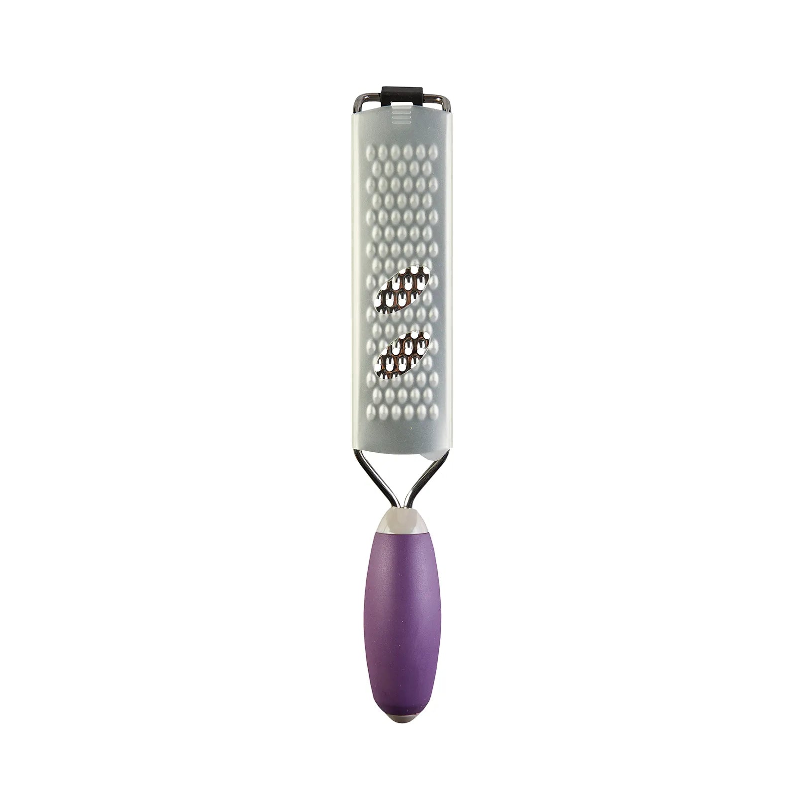 Crick Crack Alp Stainless Steel Hand-Held Grater, 26.5cm, Purple Silve ...