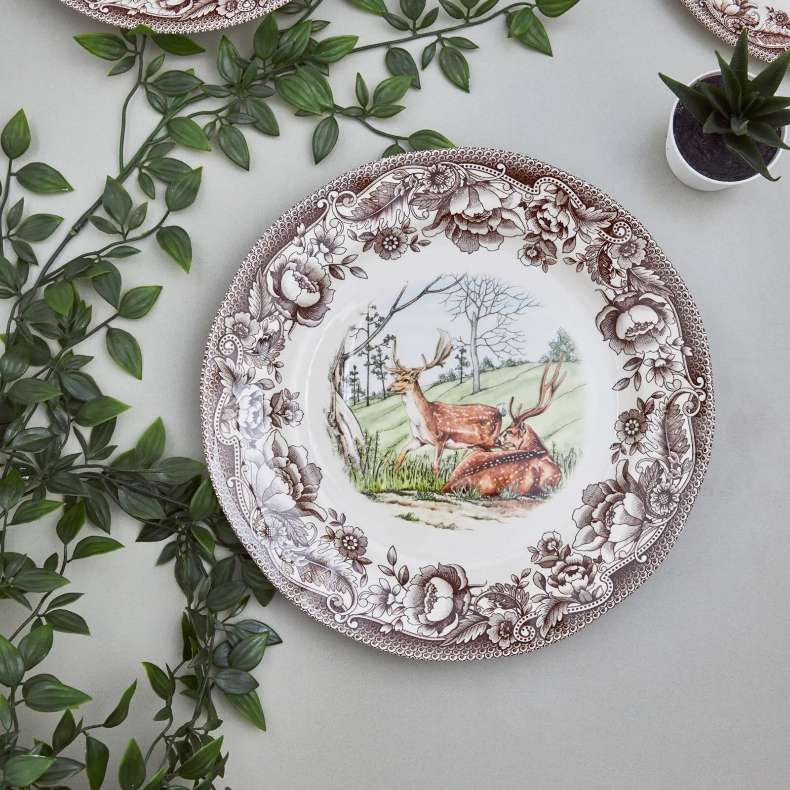 Karaca Legend Grove Ceramic Dinner Plate, Multi