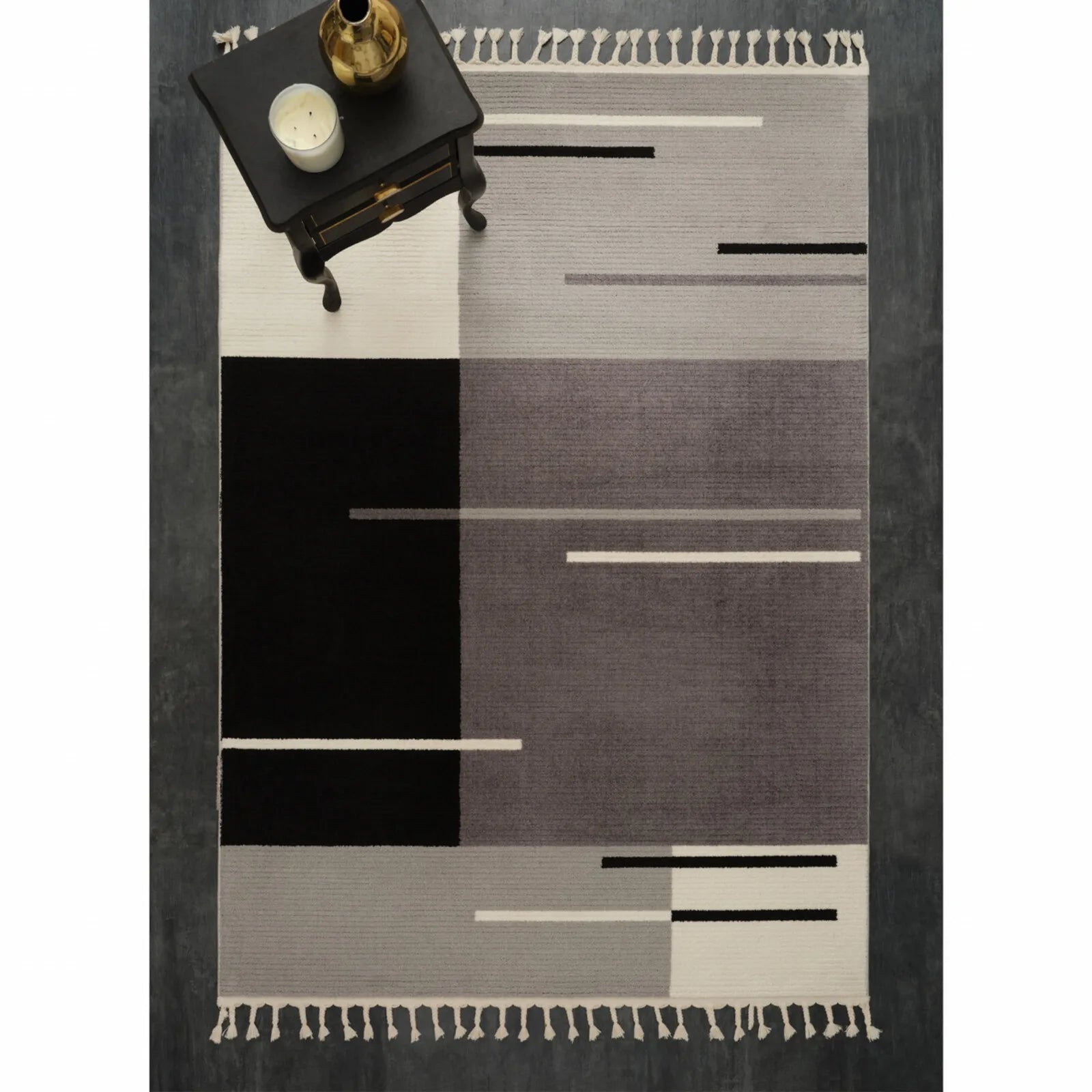 Kasmir Rugs 724 Four Seasons Gris Rug, 80cmx150cm, Multi – Karaca