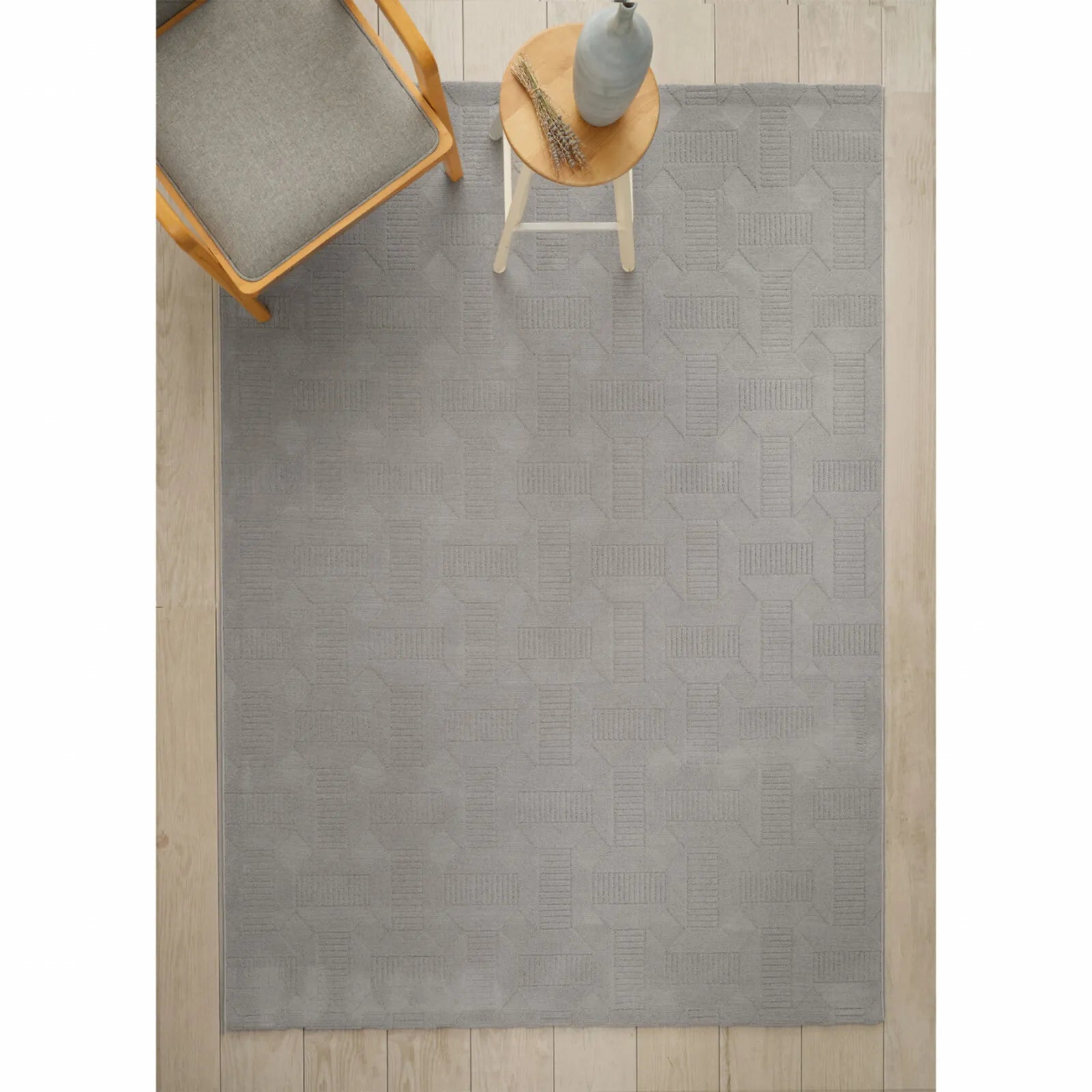 Kasmir Rugs 724 Gloria Camilla Rug, 80cmx150cm, Grey – Karaca