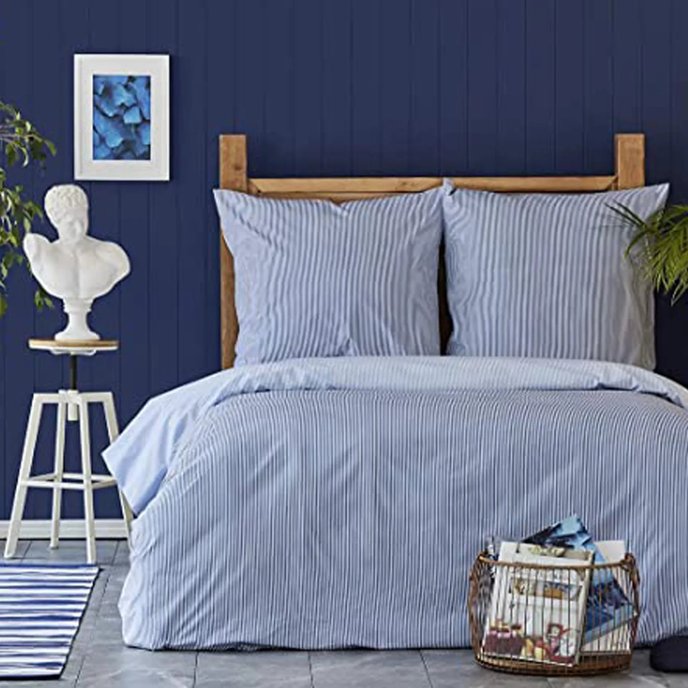 Nautica Home Darya 100% Turkish Cotton Duvet Cover Set, King, 230cmx22 ...