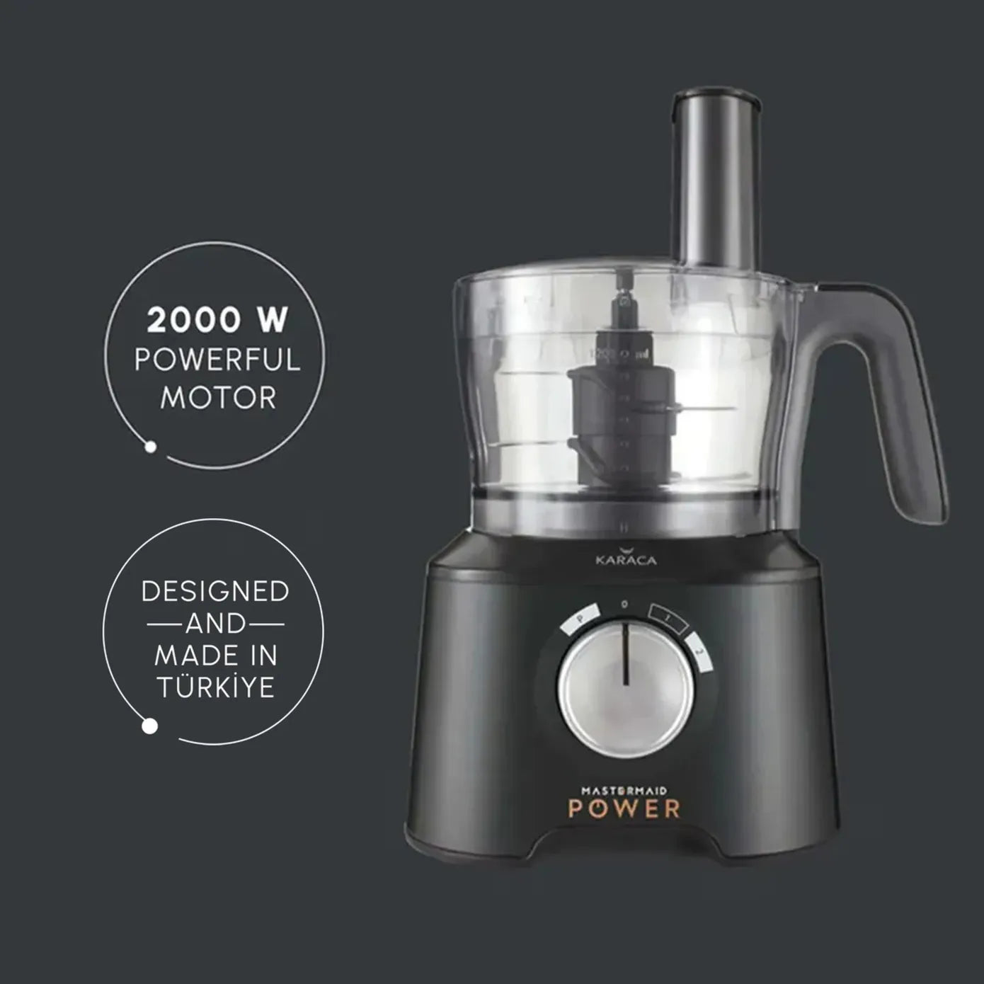 Karaca Mastermaid Power Multifunctional 10 in 1 Food Processor Set, 20