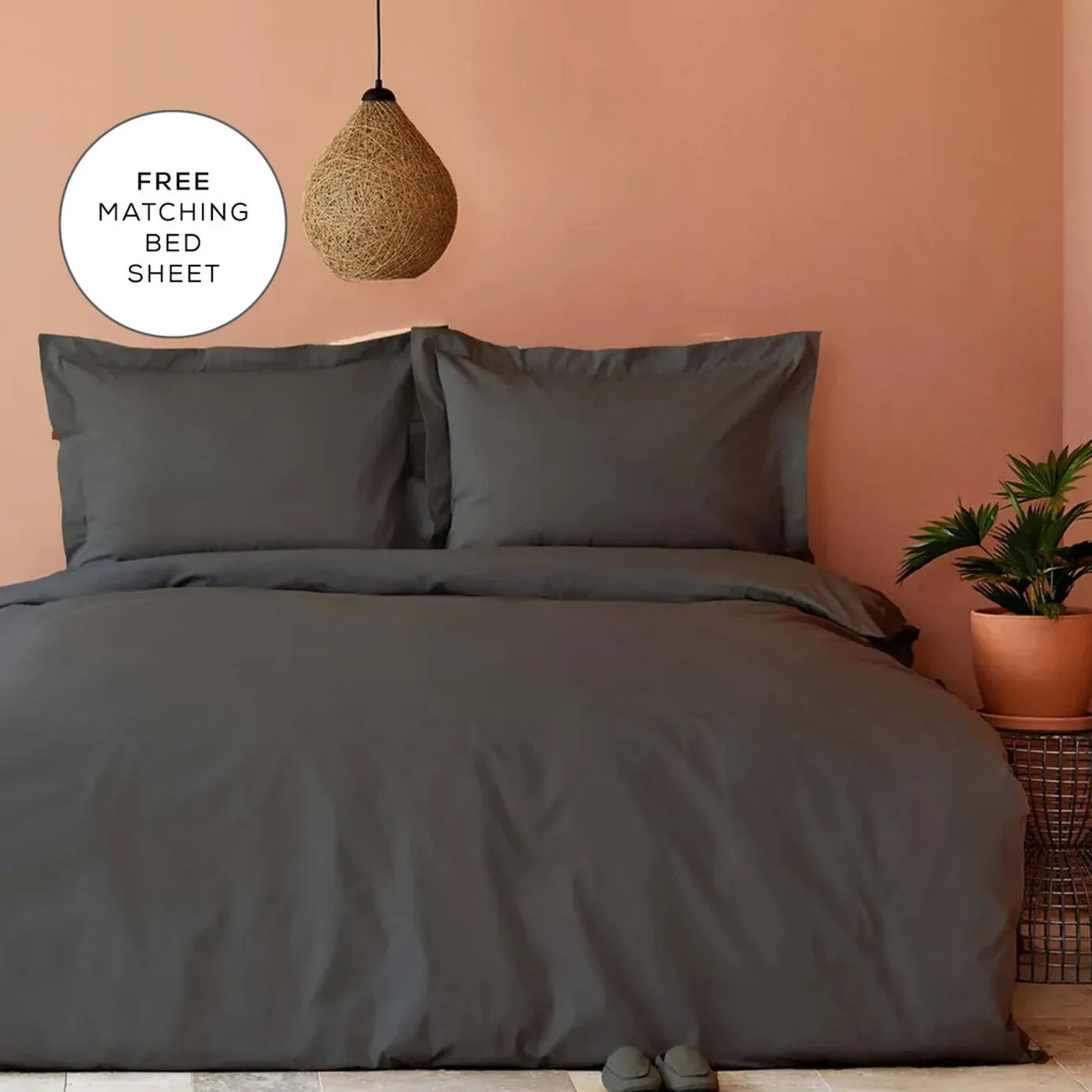 Karaca Home Back To Back 100% Turkish Cotton Duvet Cover Set with Bed