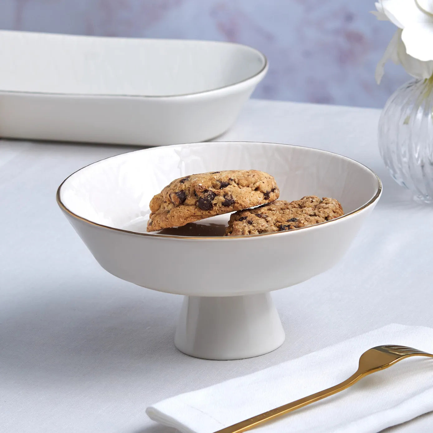 Karaca Calvin Ceramic ComportTrifle Bowl, 20cm, Multi