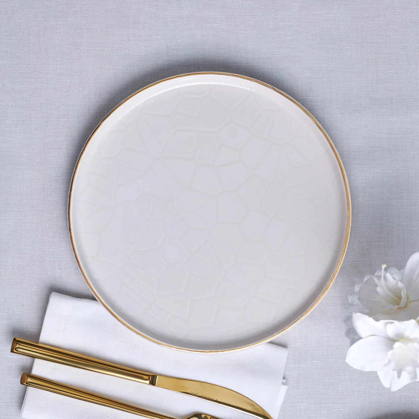 Karaca Calvin Ceramic Appetizer Plate, 23cm, Multi