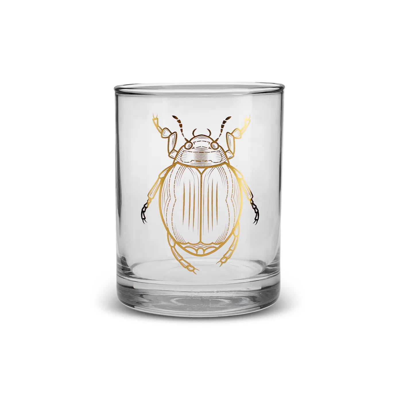 Karaca Halloween Bug Glass Tumbler Glass, 380ml, Gold