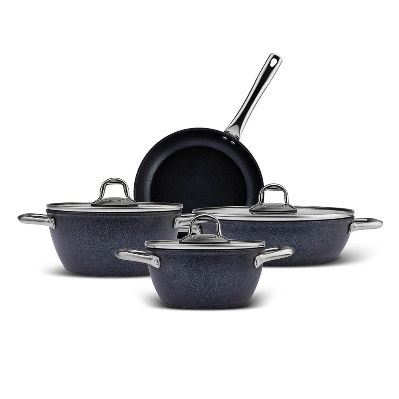 Karaca Biodiamond Powerful 7-Piece Induction Cookware Set, Medium, Ino