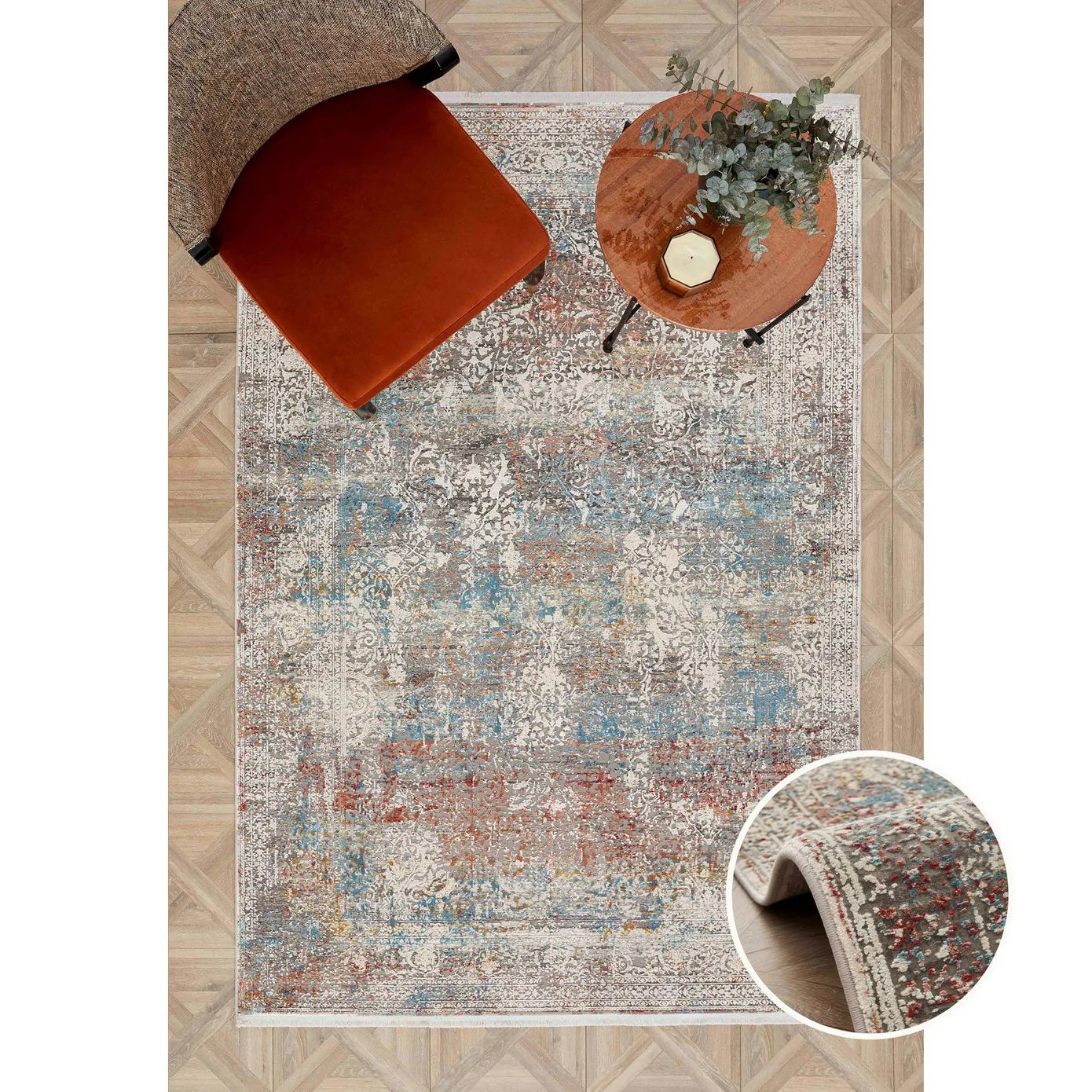 Kasmir Rugs Viscose Limited Gala Rug, 160cmx230cm, Multi – Karaca