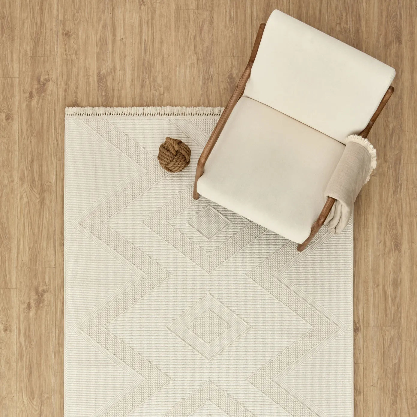 Kasmir Rugs 7/24 Scandinavian Elegance Allure Rug, 120cmx180cm, Beige ...