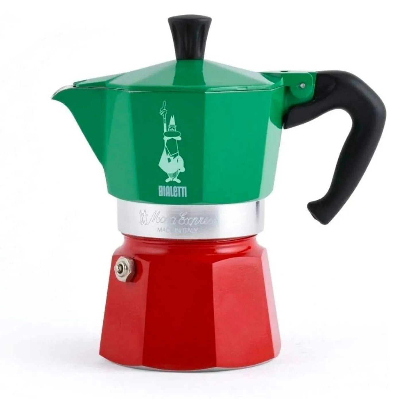 Bialetti Italia Moka Express Hob Espresso Coffee Maker, 3 Cups, Multi ...