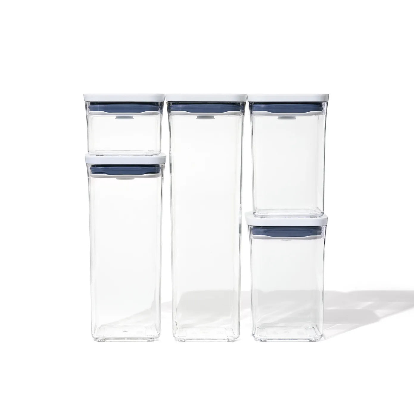 Oxo POP Container Set, 5 Piece, White Transparent – Karaca