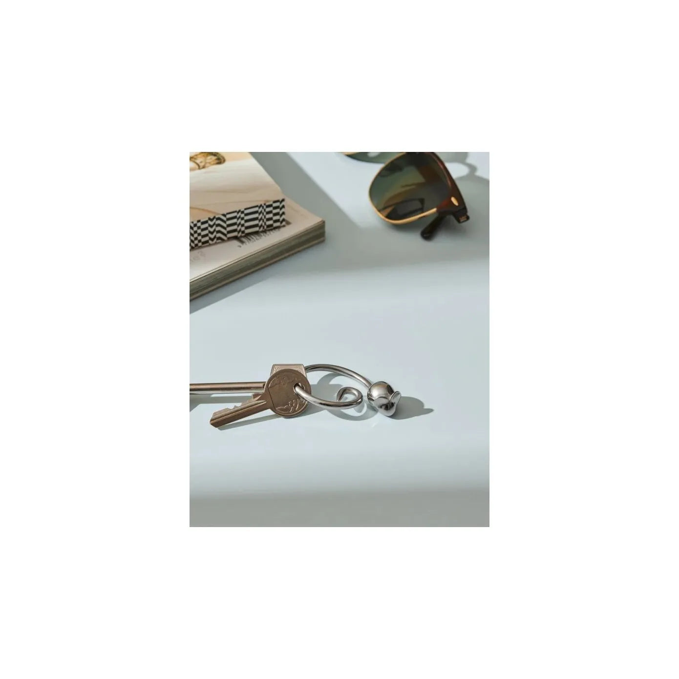 Alessi Pip Stainless Steel Key Ring, 5cmx4cm, Silver – Karaca