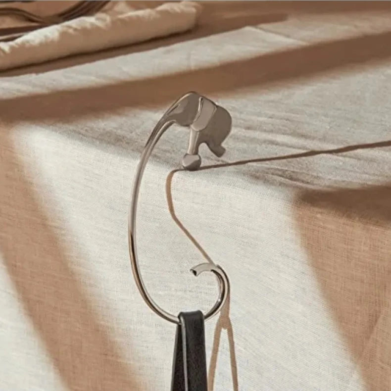 Alessi Jumbo Stainless Steel Purse Hook Key Ring, 12cmx4cm, Silver – Karaca