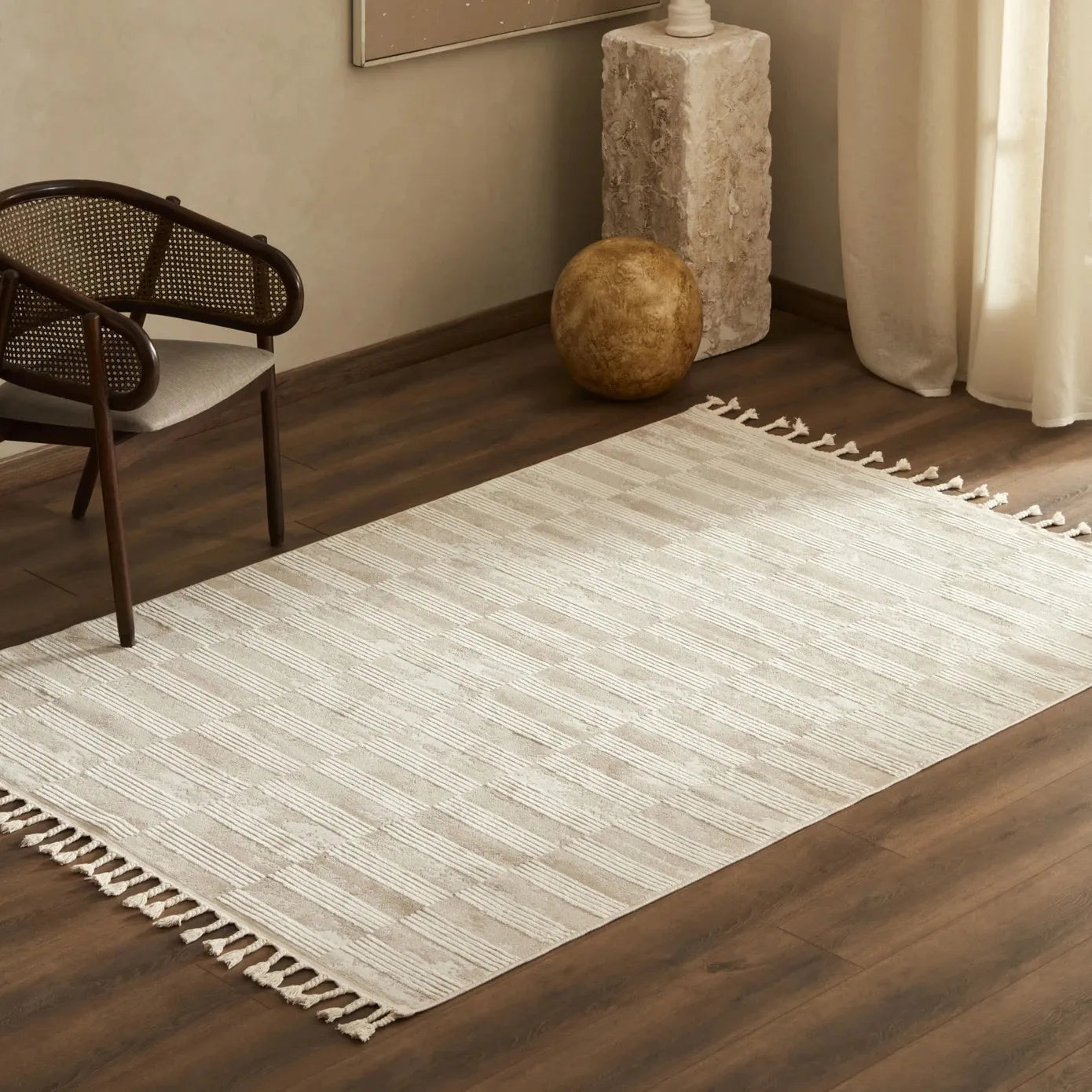 Kasmir Rugs 7/24 Scandinavian Maren Rug, 160cmx230cm, Beige – Karaca