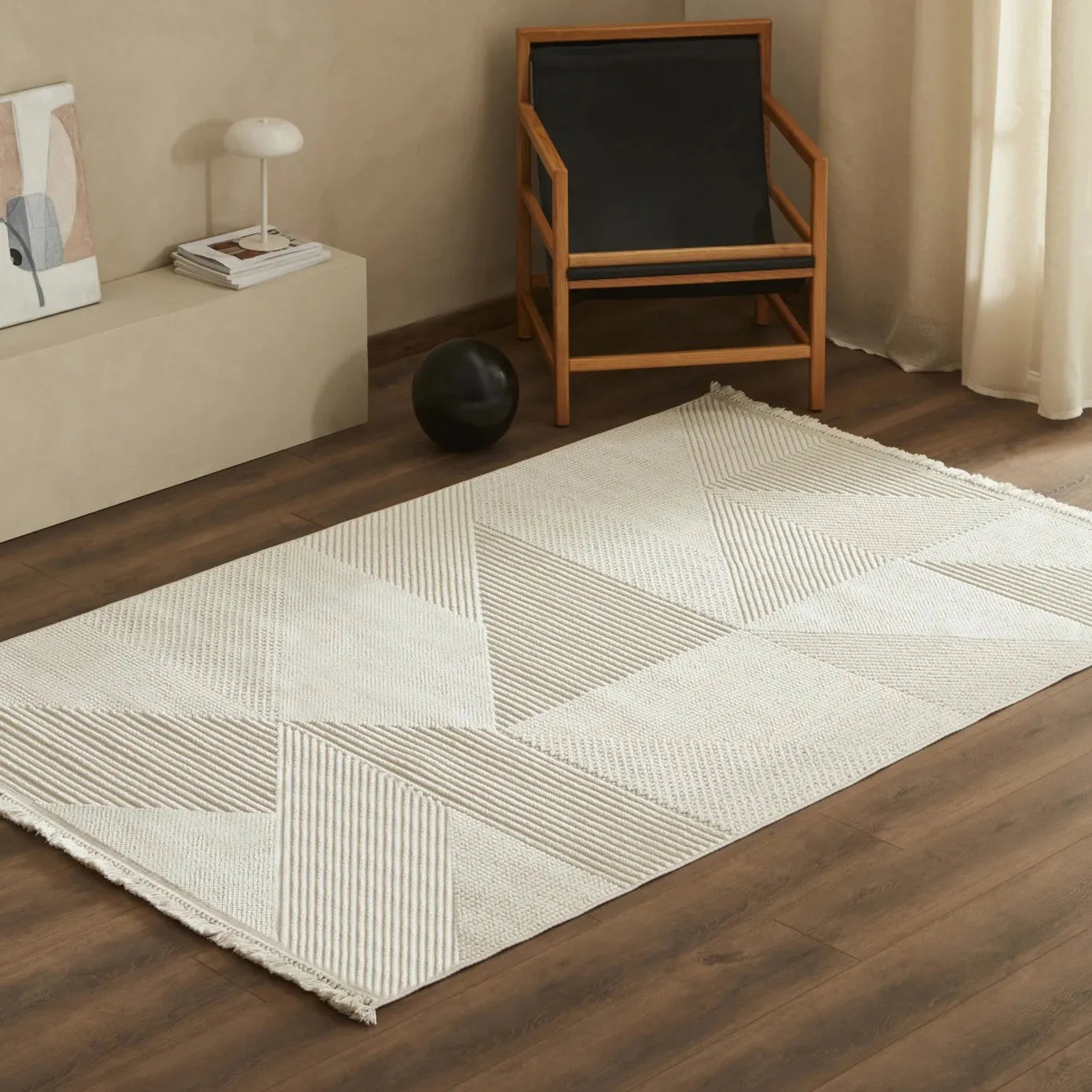 Kasmir Rugs 7/24 Scandinavian Clara Rug, 80cmx150cm, White – Karaca