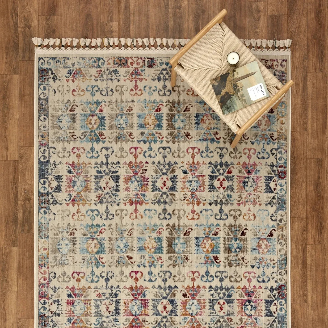 Kasmir Rugs 7/24 Jute Embroidery Rug, 120cmx180cm, Multi – Karaca