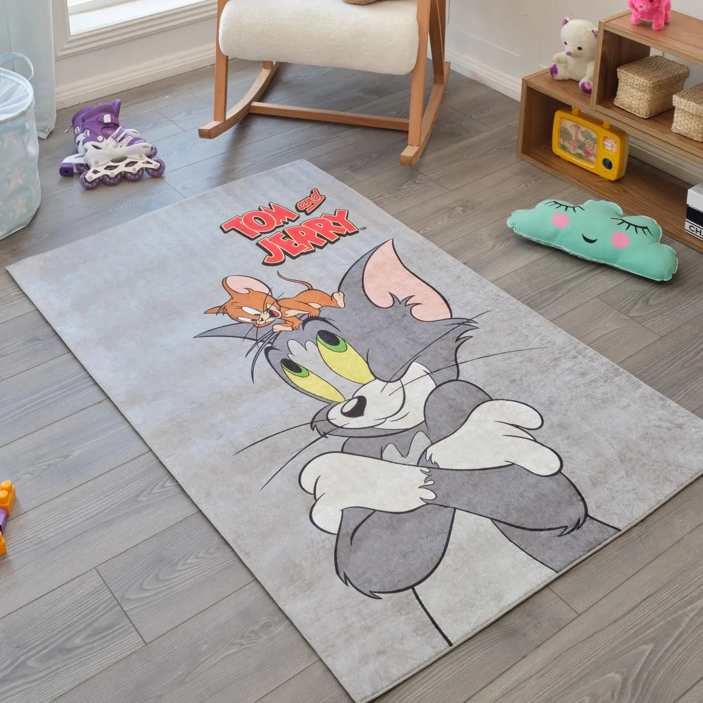 Kaşmir Rugs Tom&Jerry Children and Young Rug, 100cmx150cm, Grey – Karaca