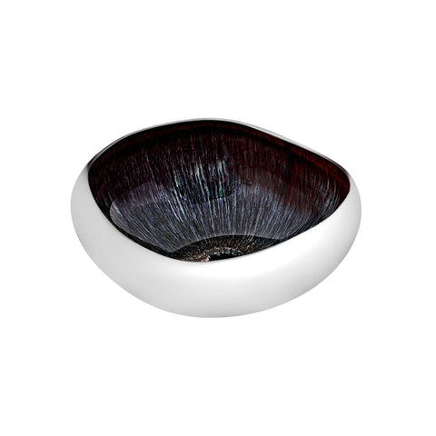 Karaca Galactic 4-Piece Reactive Glaze Bowl Set, White