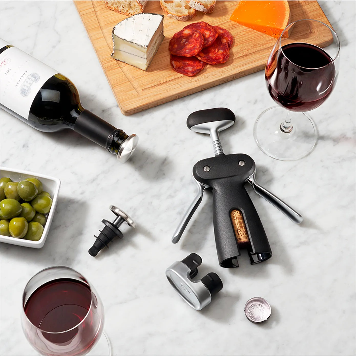 OXO Steel Winged Corkscrew With Removable Foil Cutter – Karaca