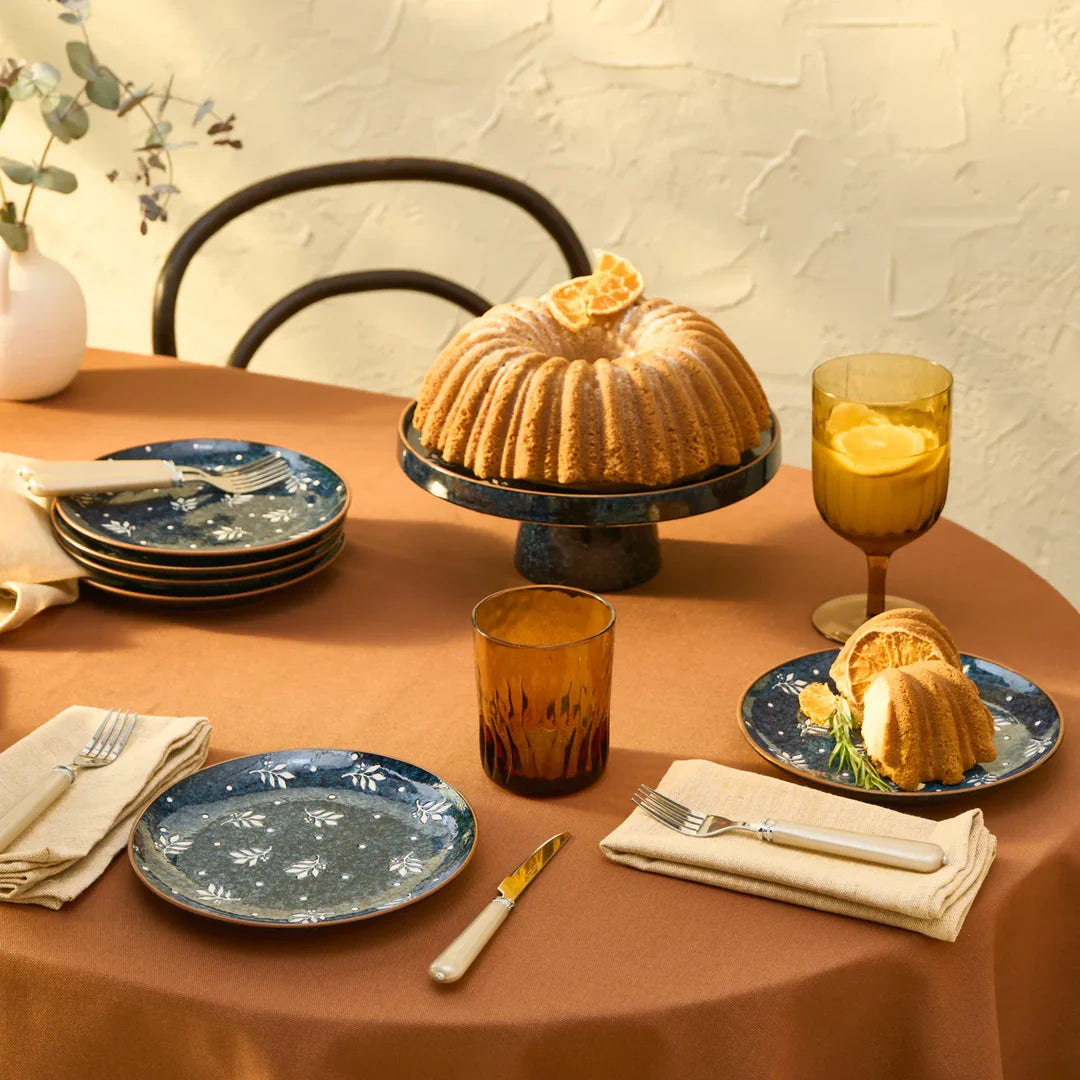 Karaca Sven 7-Piece Stoneware Serveware Set for 6 People, Multi